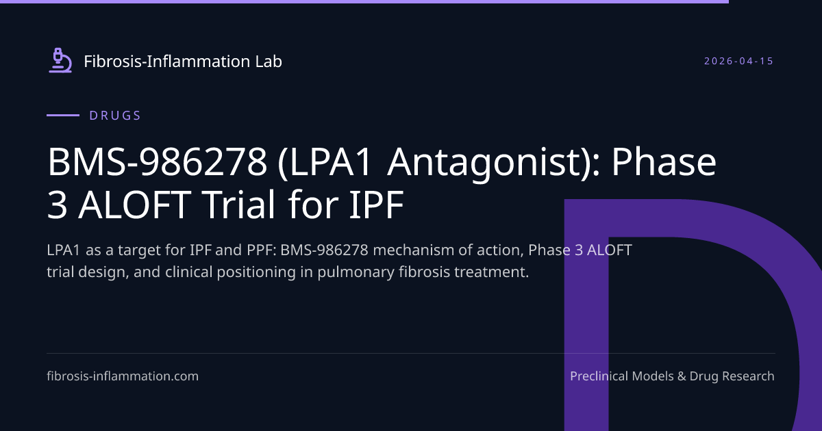 BMS-986278 (LPA1 Antagonist): Phase 3 ALOFT Trial for IPF | Accelerate ...